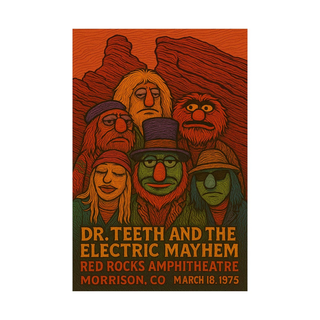 DR. TEETH ROCKS Poster - Etsy
