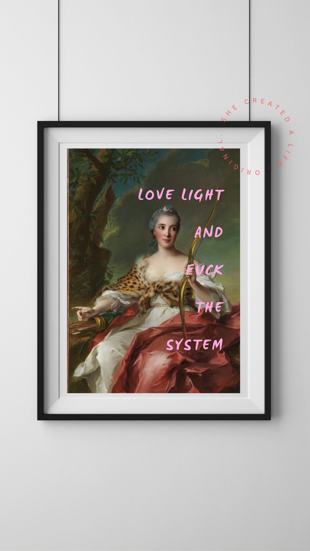 Love Light Printable Quotes Altered Art Baroque Portrait Graffiti Art ...