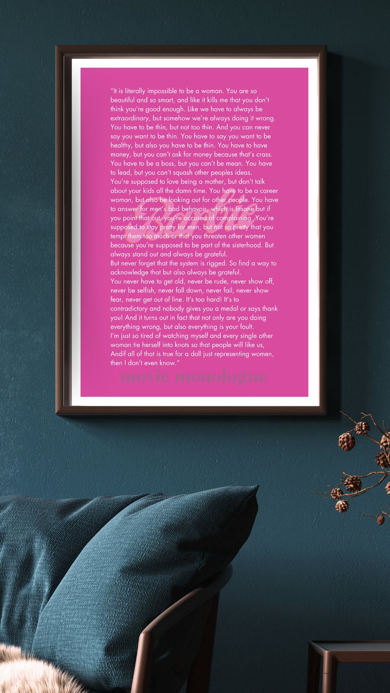 Barbie Barbie Monologue Glorias Speech Barbie Barbie Movie Barbie