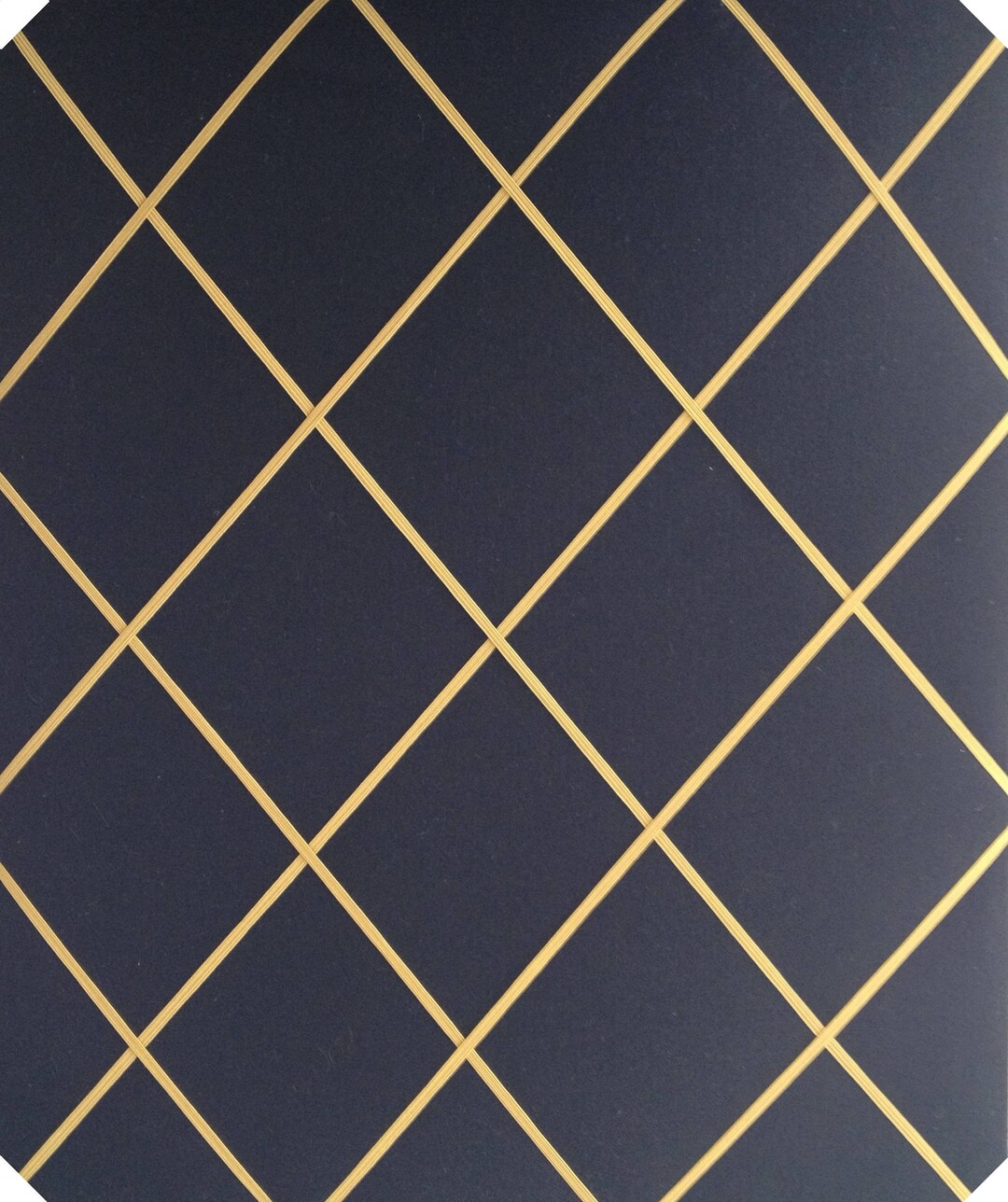 Pin Board/notice Board "black Felt With Gold Elastic Lattice" Message ...