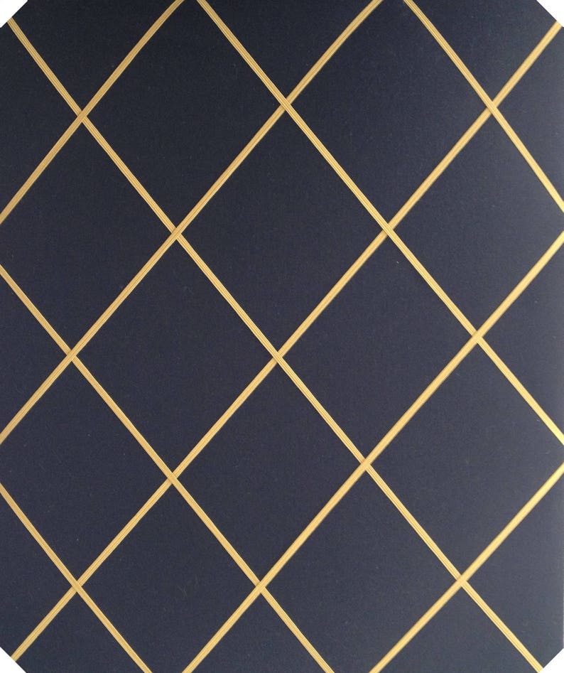 Pin Board/notice Board "black Felt With Gold Elastic Lattice" Message ...