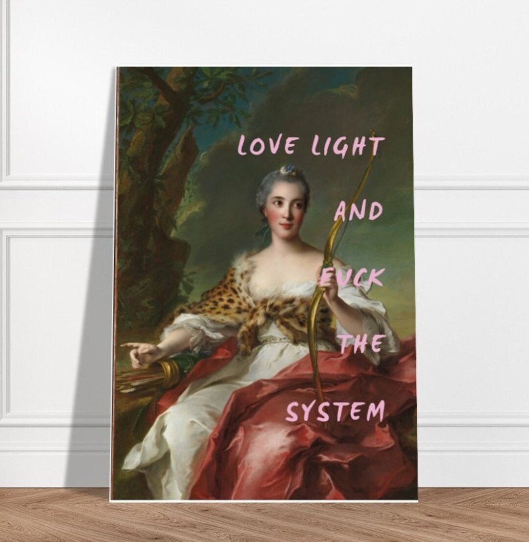 Love Light Printable Quotes Altered Art Baroque Portrait Graffiti Art ...