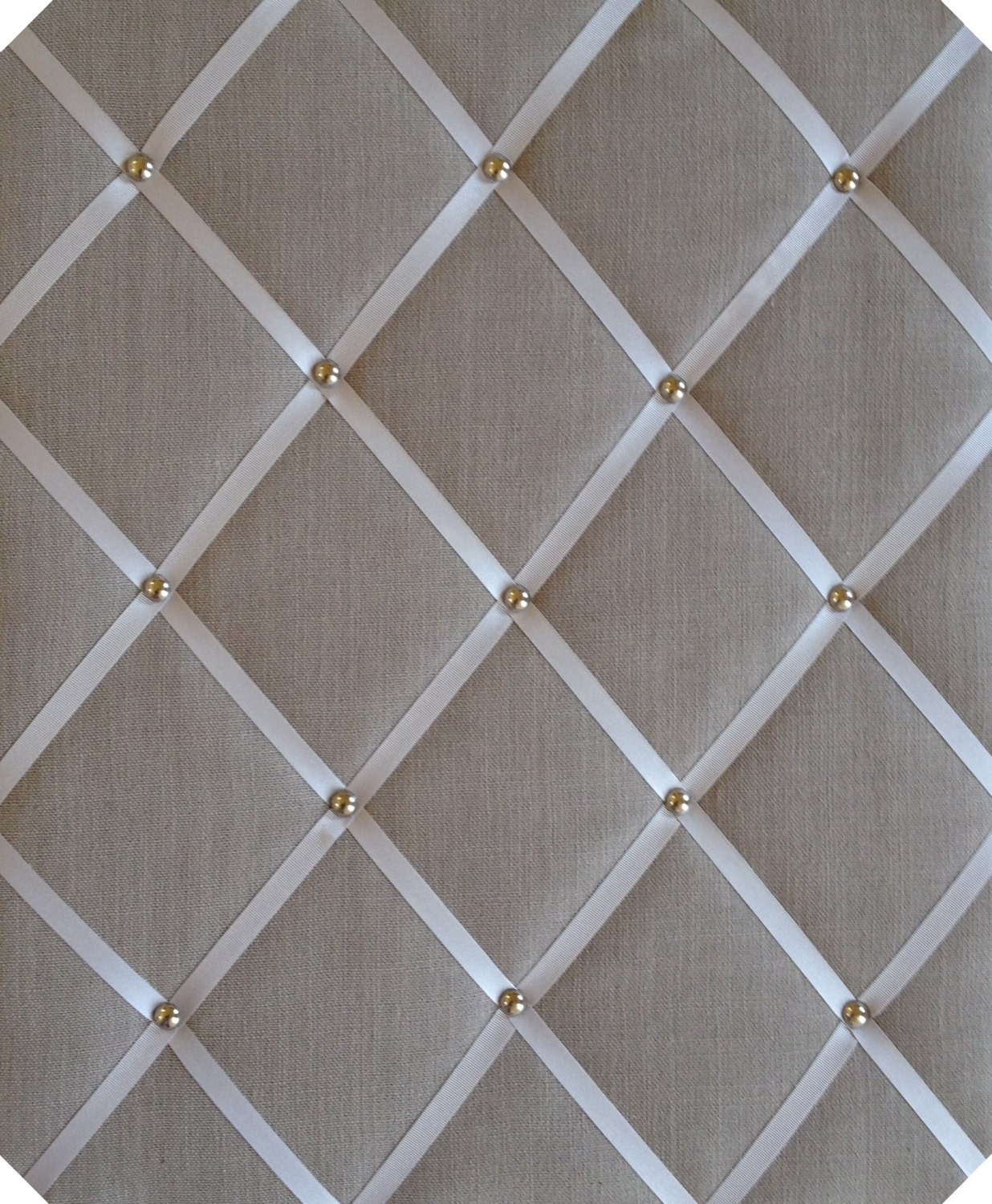 Pin Board/notice Board grey Linen Fabric With Chrome Trim Message,memo ...