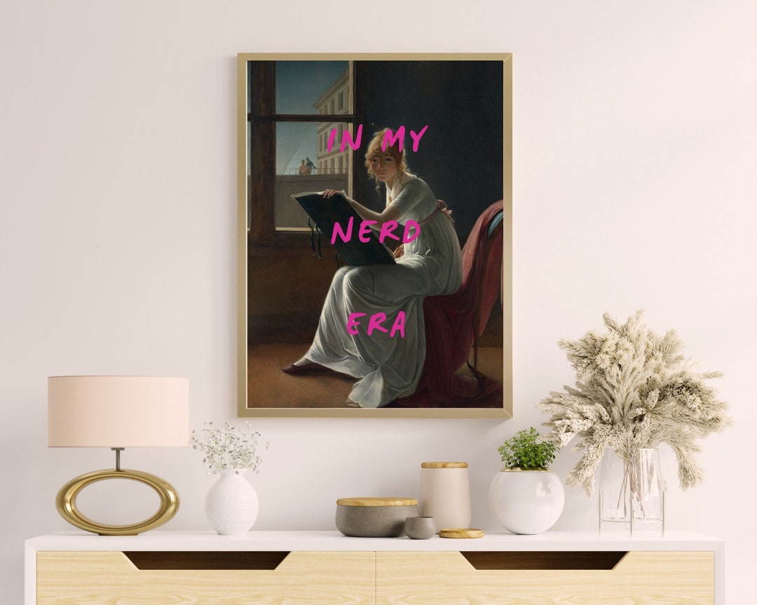 In My Nerd Era, Study Print, Funny Poster, Dorm Room Poster, College ...