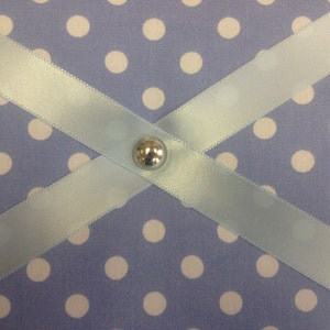Pin Board/notice Board "sky Blue White Polka Dots" Message,memo ...