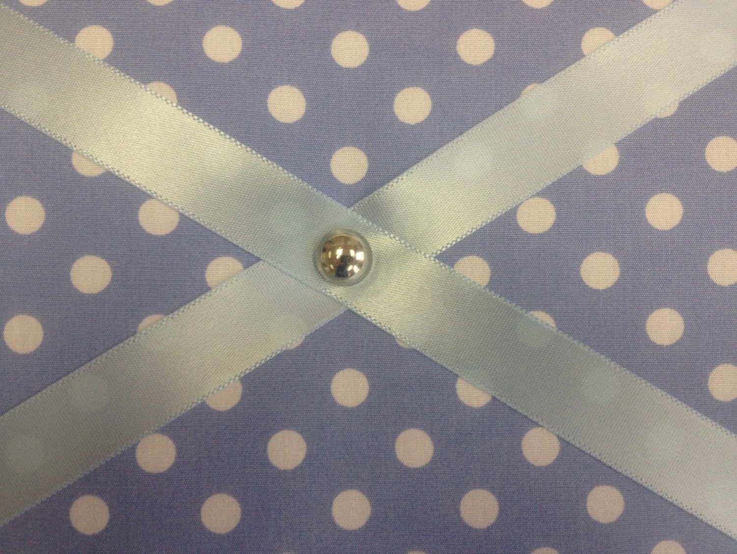 Pin Board/notice Board sky Blue White Polka Dots - Etsy