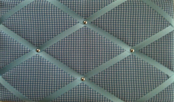 Pin Board/notice Board blue Gingham | Etsy