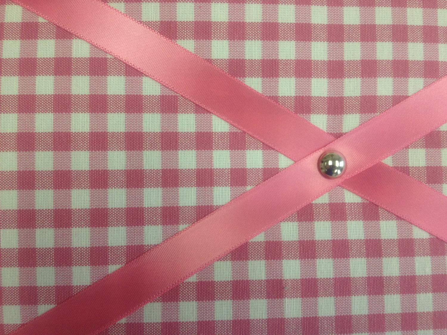 Pin Board/notice Board pink Gigham - Etsy