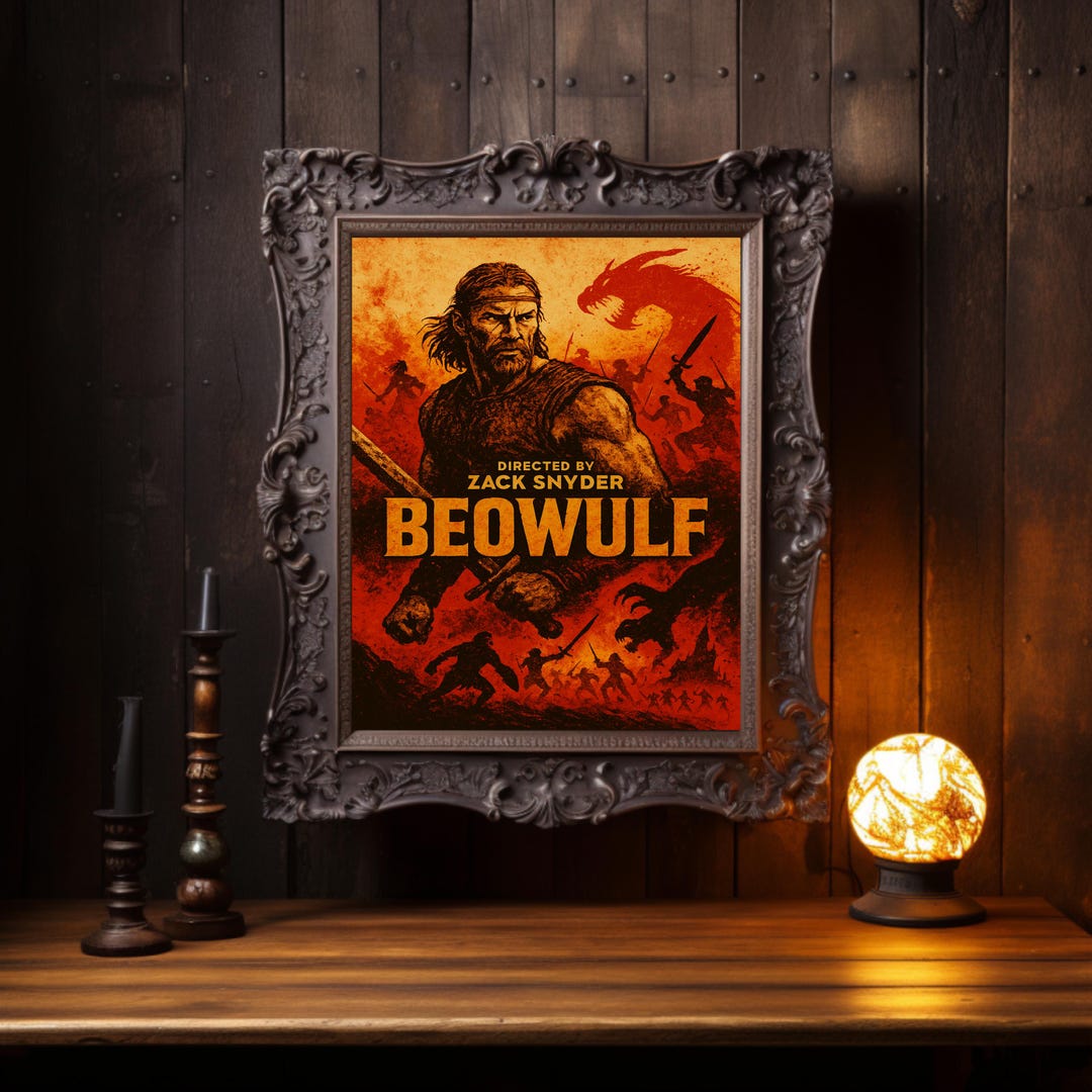 Epic Beowulf Vertical Poster, Wall Art for Movie Lovers, Home Decor ...