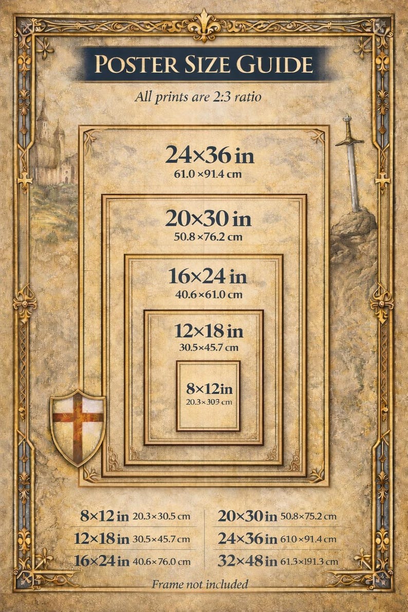 King Arthur Movie Poster, Historical Wall Art, Movie Decor, Fantasy Art ...