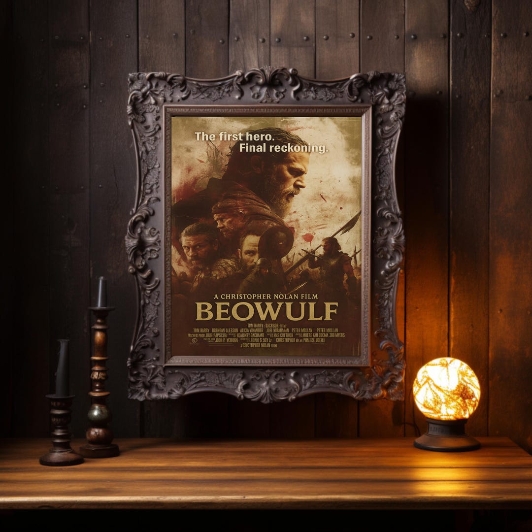 Epic Beowulf Vertical Poster, Wall Art for Movie Lovers, Home Decor ...