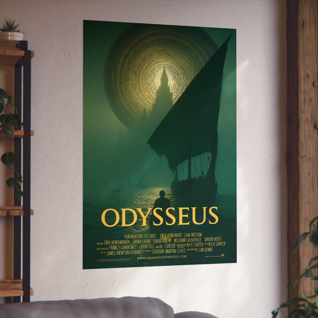 Odysseus Movie Poster | the Odyssey Wall Art | Greek Mythology Print ...