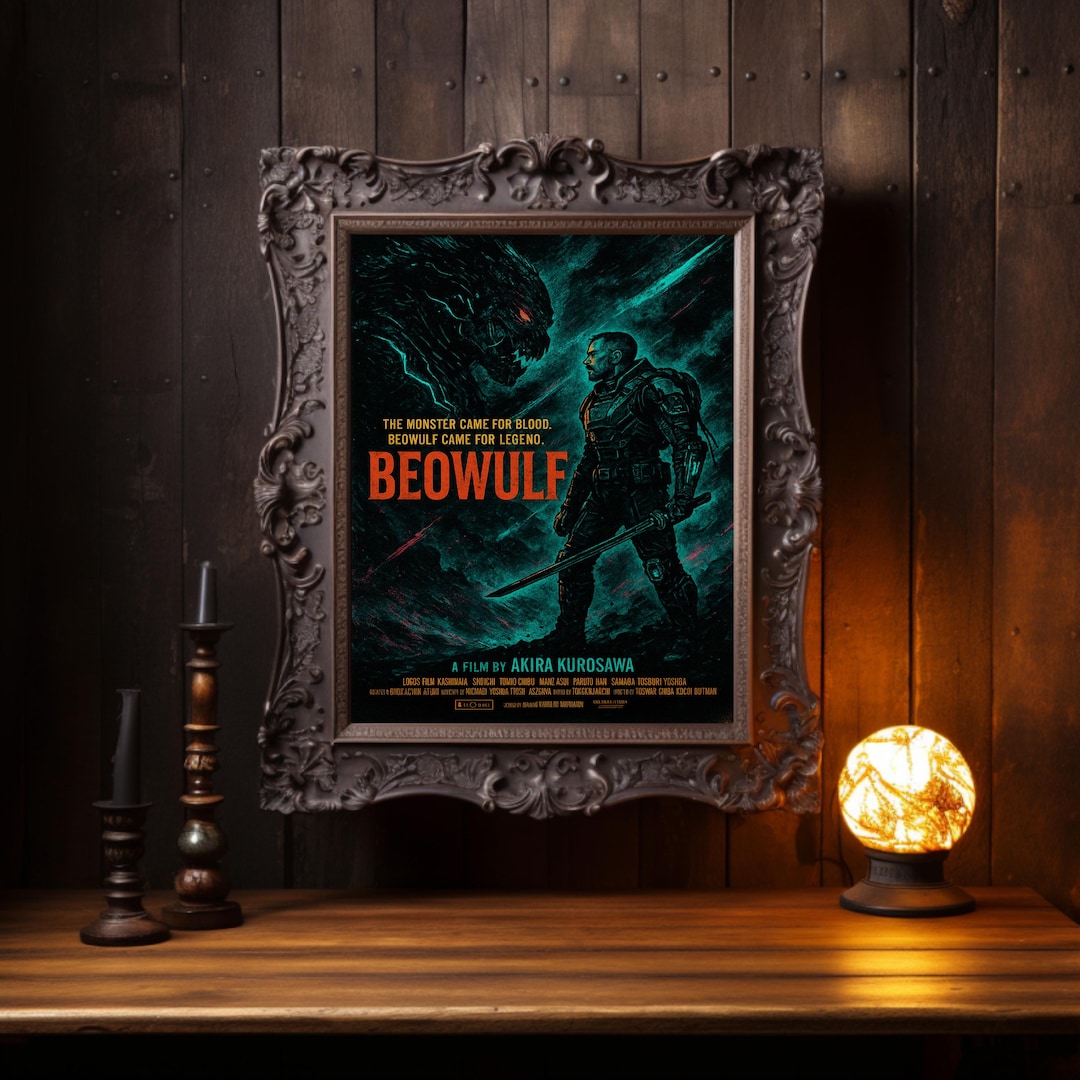 Epic Beowulf Vertical Poster, Wall Art for Movie Lovers, Home Decor ...