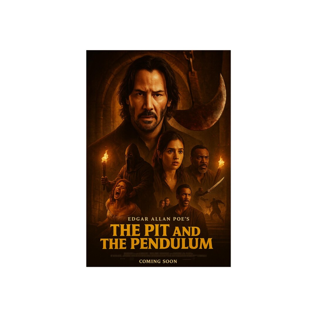 The Pit and the Pendulum Poster, Dark Fantasy Wall Decor, Unique Gift ...
