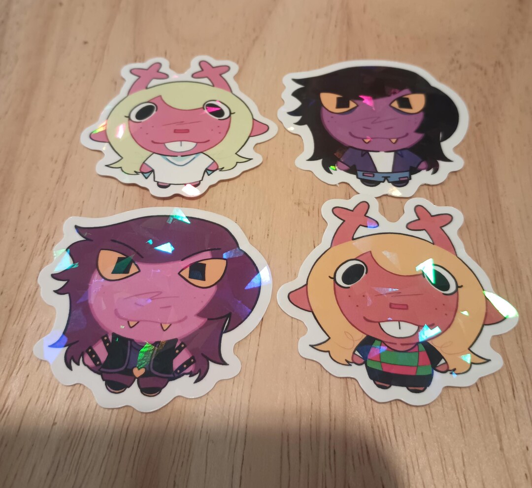 Deltarune Suselle Holographic Deltaling Stickers! - Etsy