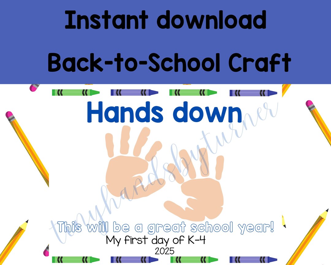 Back-to-school Handprint Craft | First Day of School Activity | "hands ...