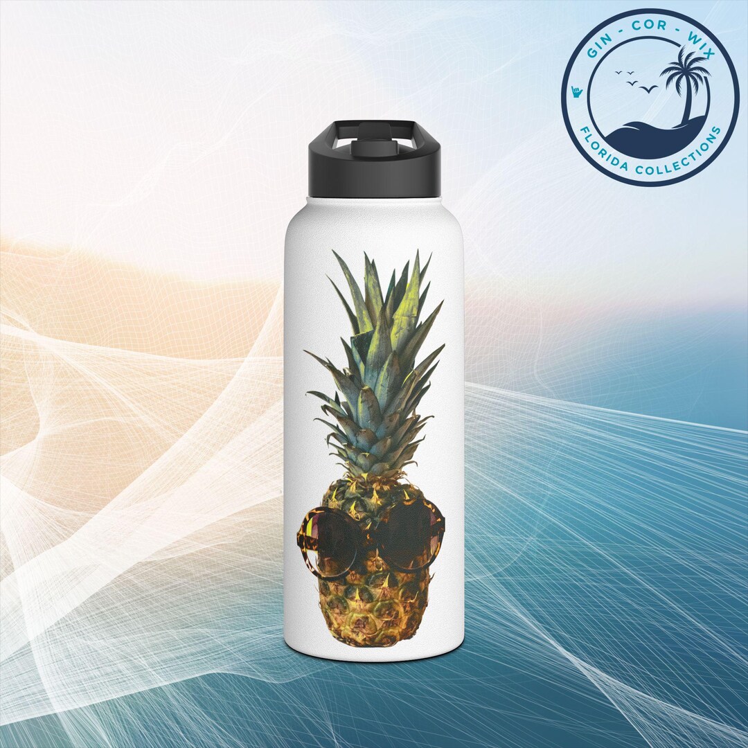 The 'cool Pineapple' Bougee Double-wall Insulated Water Bottle, Cool ...