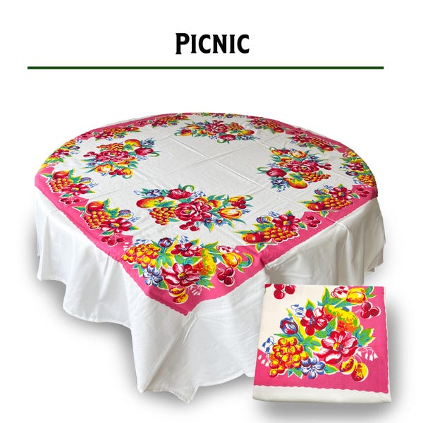 Vintage Fruits Tablecloth - Etsy