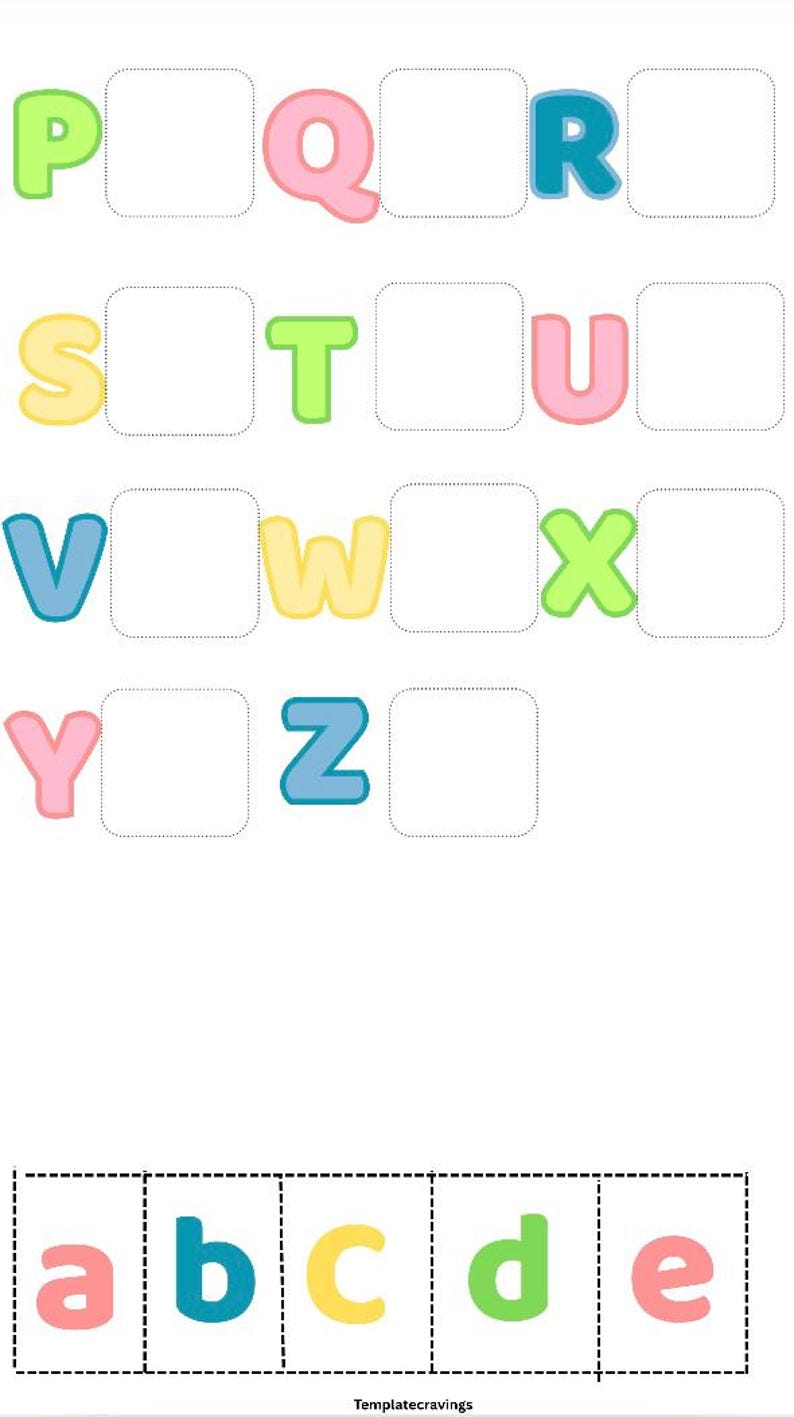 ABC Matching! Easy Download, Printable, Fun Learning Activity, Great ...