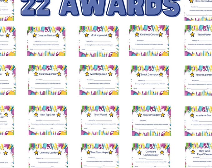 Printable Classroom Certificates for Students | End of Year Awards ...
