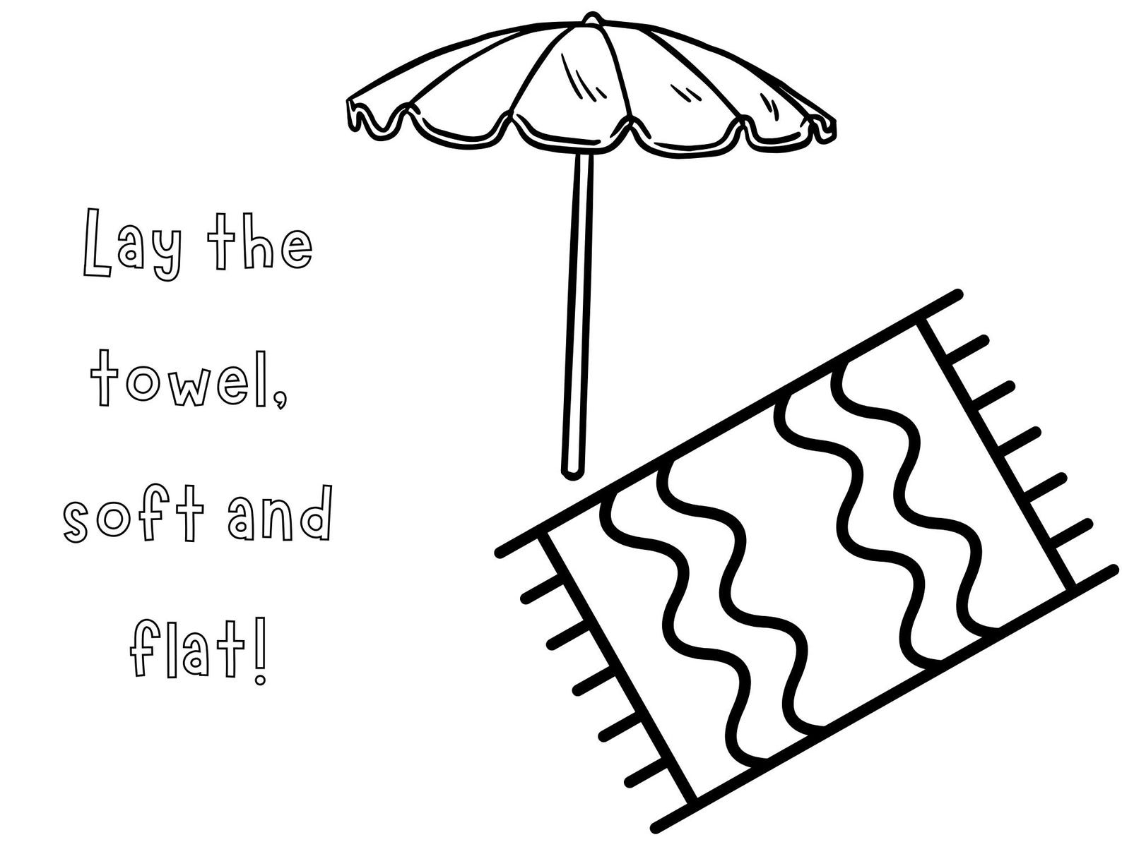 Beach Rhyming Coloring Book for Kids – Printable PDF | Sight Words ...