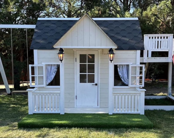 Children's Playhouse With Street Lights - Etsy