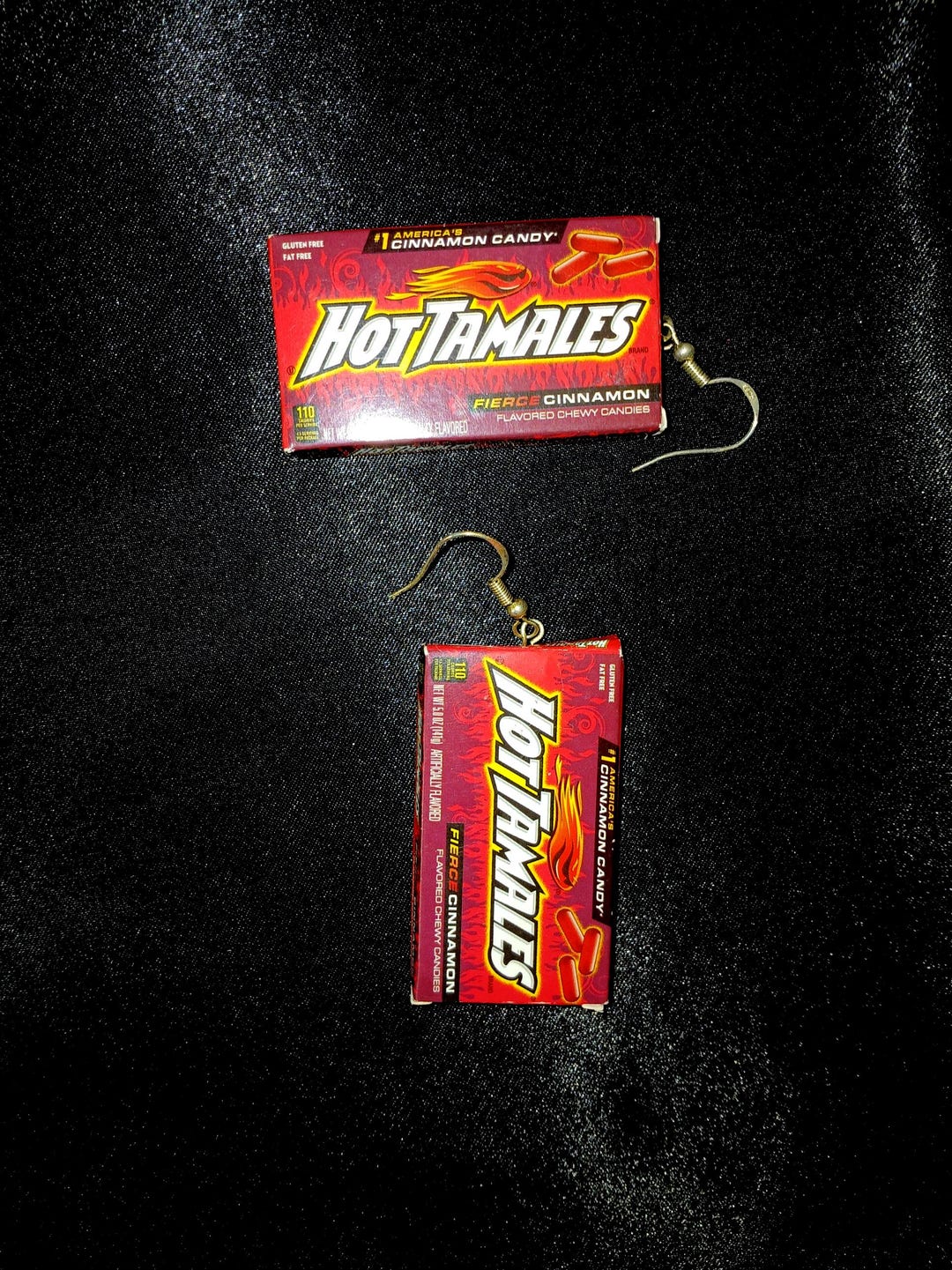Hot Tamales Dangle Earrings. ( Mini Brands) Unique. Food Inspired Earrings. Candy Earrings. Gift ...