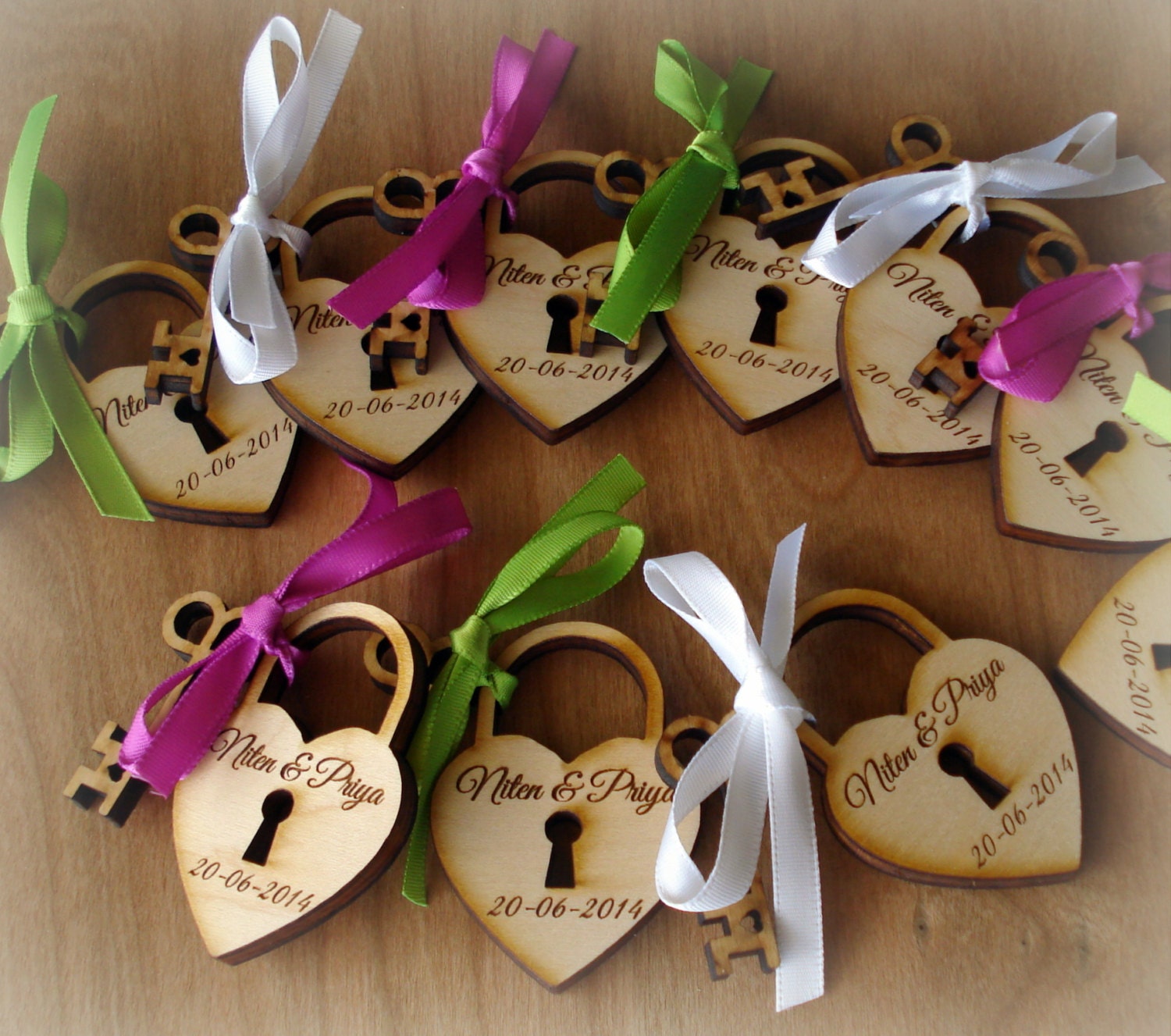 100 Heart and Key Wedding Favors Skeleton Key Favor - Etsy