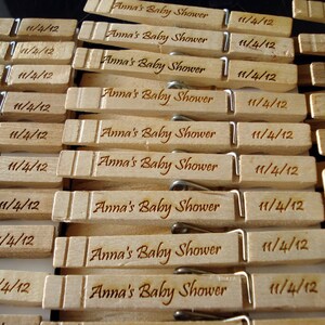 75 Custom Wedding Clips Card Holder Personalized Clothespins - Etsy