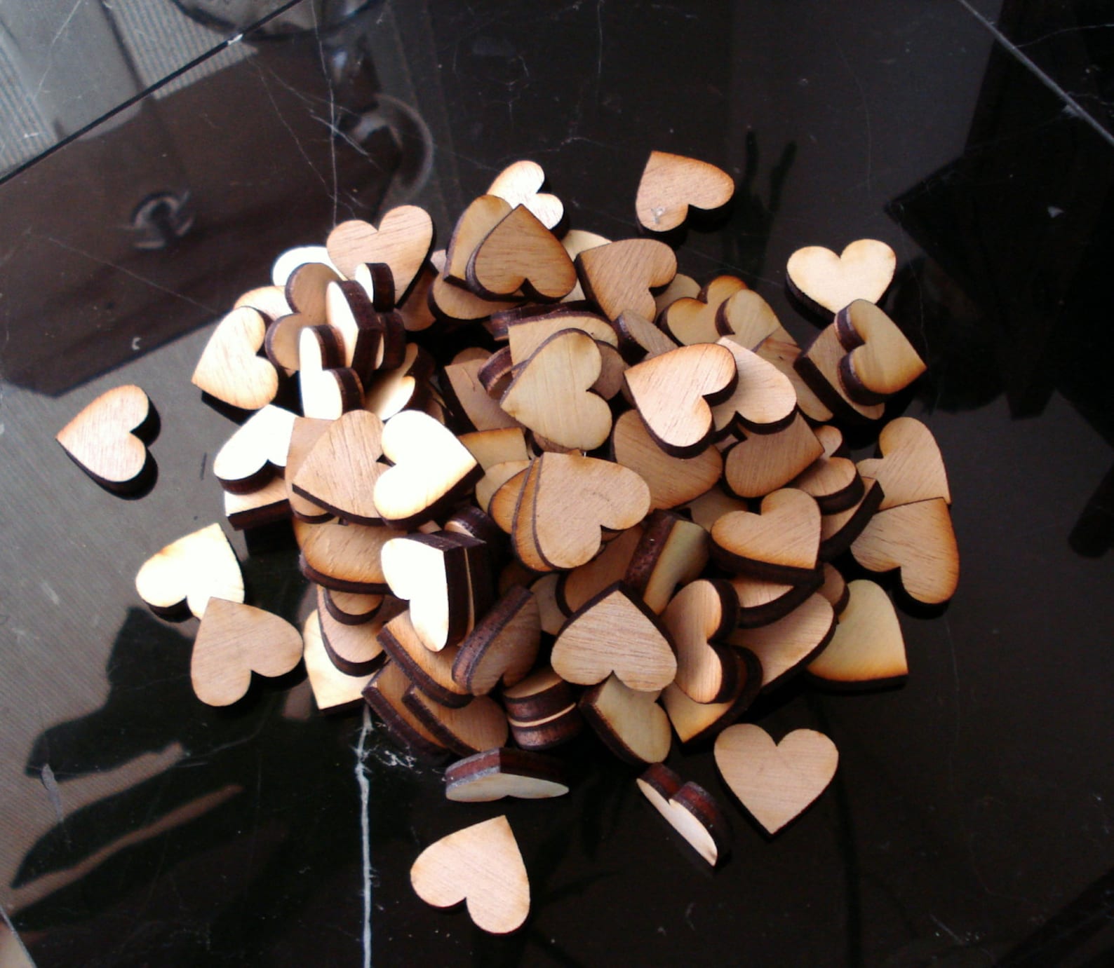 50 Wood Hearts 1 Inch Wooden Hearts - Etsy