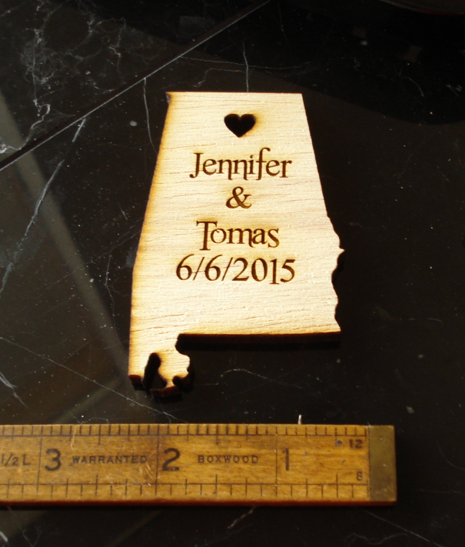 100 Alabama State Wedding Favors Custom Engraved | Etsy