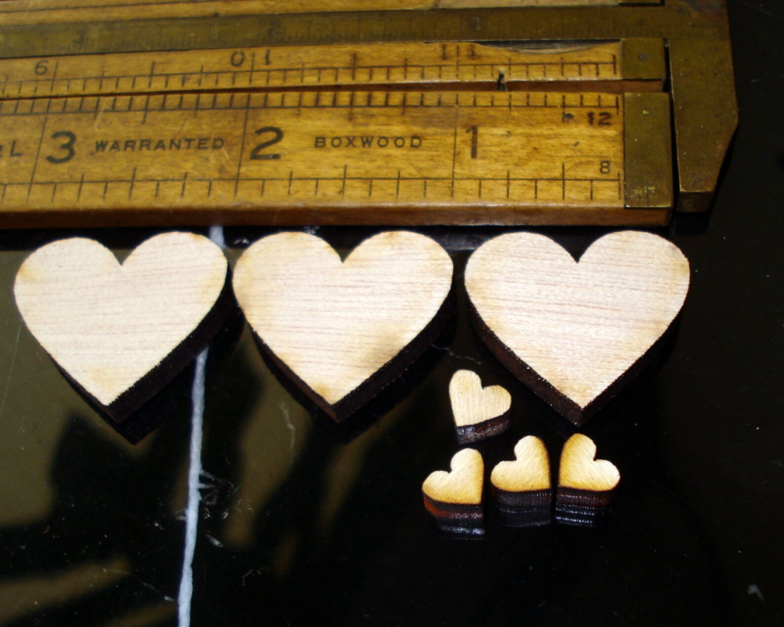 50 Wood Hearts 1 Inch Wooden Hearts - Etsy