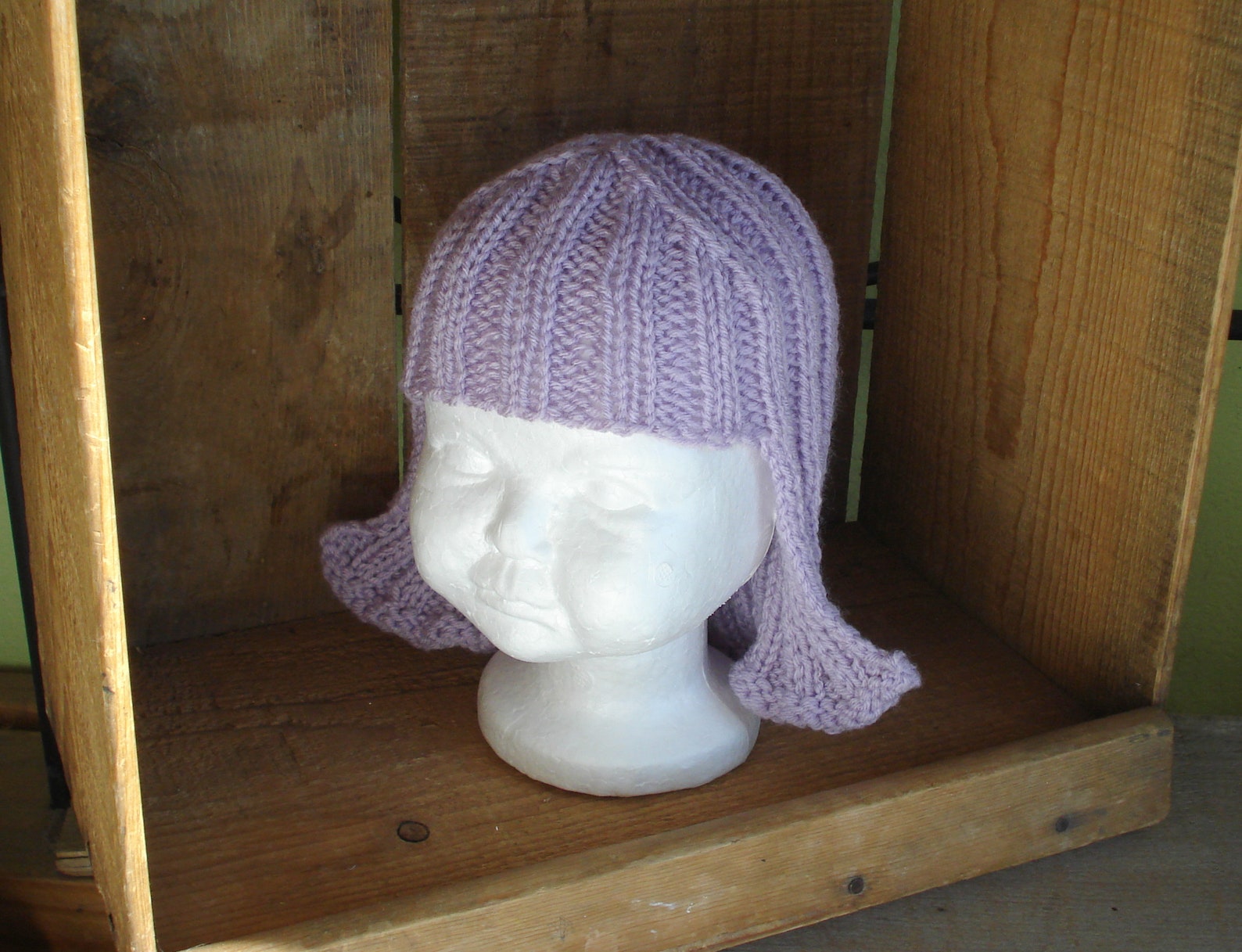 Baby Size Pale Plum Hat Hair Knit Wig Baby Wig purple Wig | Etsy
