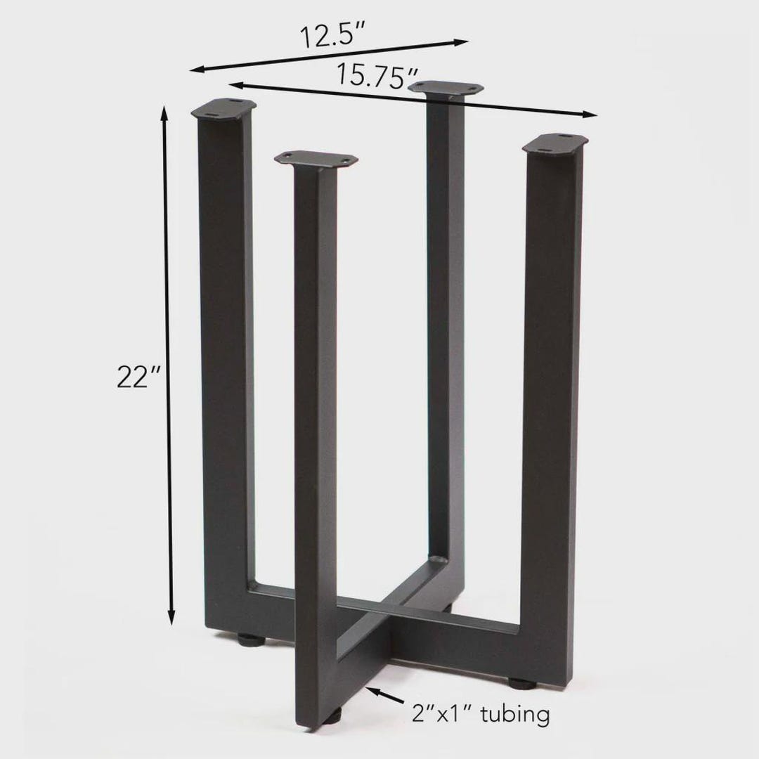 22"h, End Table Base, R Cross Shape - Etsy