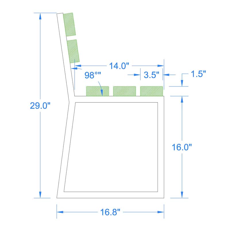 Aluminum Trapezoid Shaped Bench Legs With Backrest - Etsy