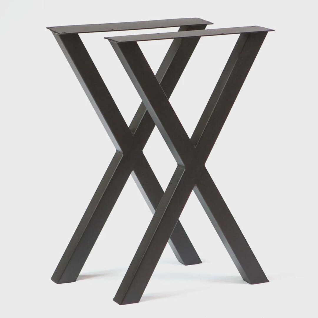 28"h, Office Desk Table Legs, X Shape - Etsy