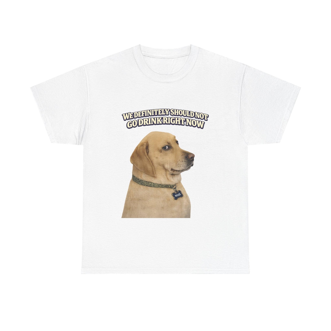 Suspicious Dog Meme Tee | Labrador Illustration, 'we Definitely Should ...