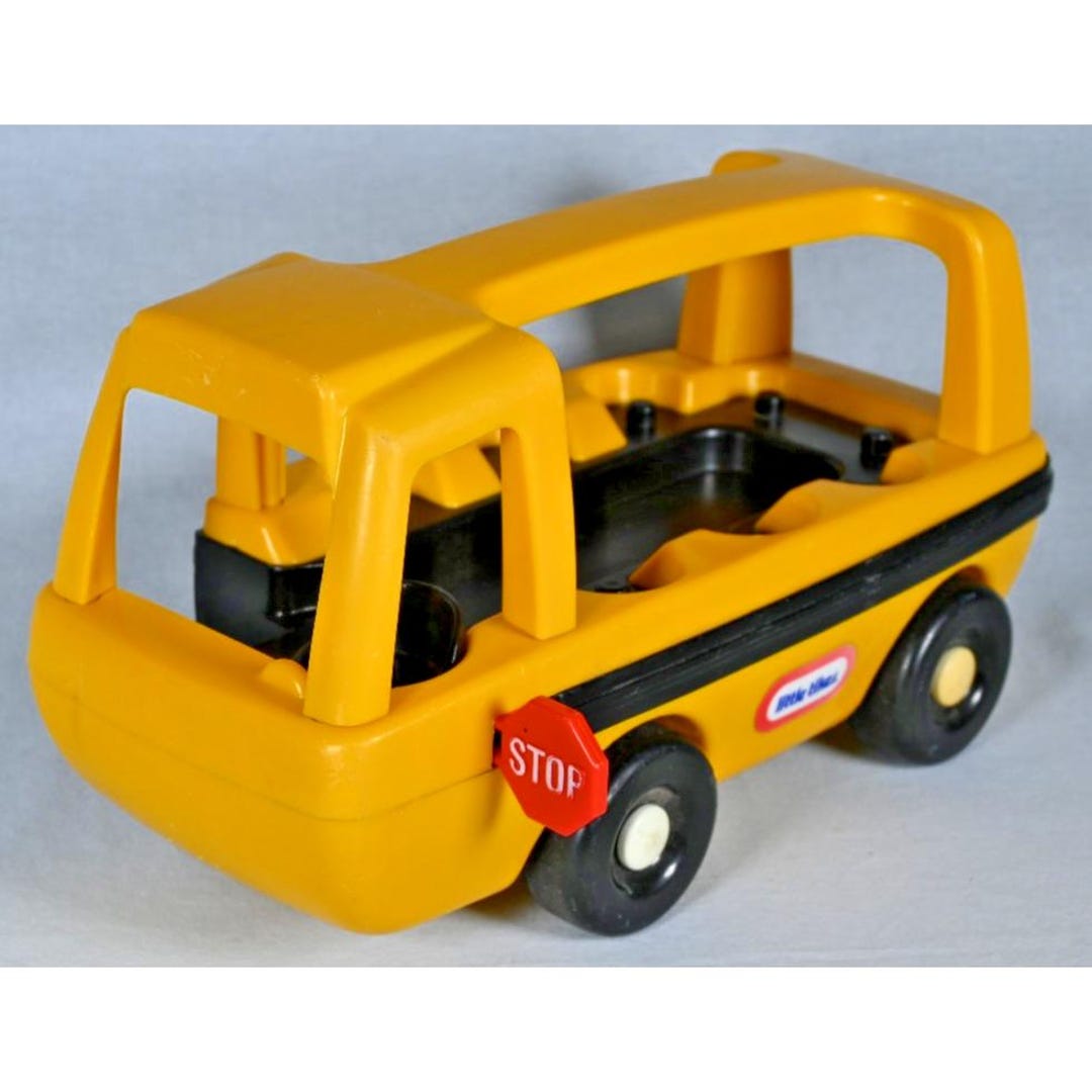 Vintage Little Tikes Yellow School Bus Push Toy (bus Only) - Etsy