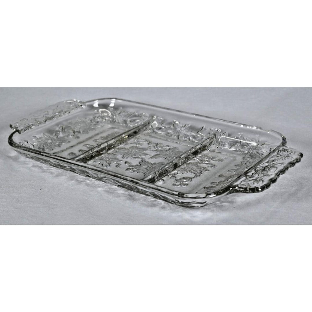 Princess House Fantasia 3 Part Rectangular Relish Serving Dish - Etsy