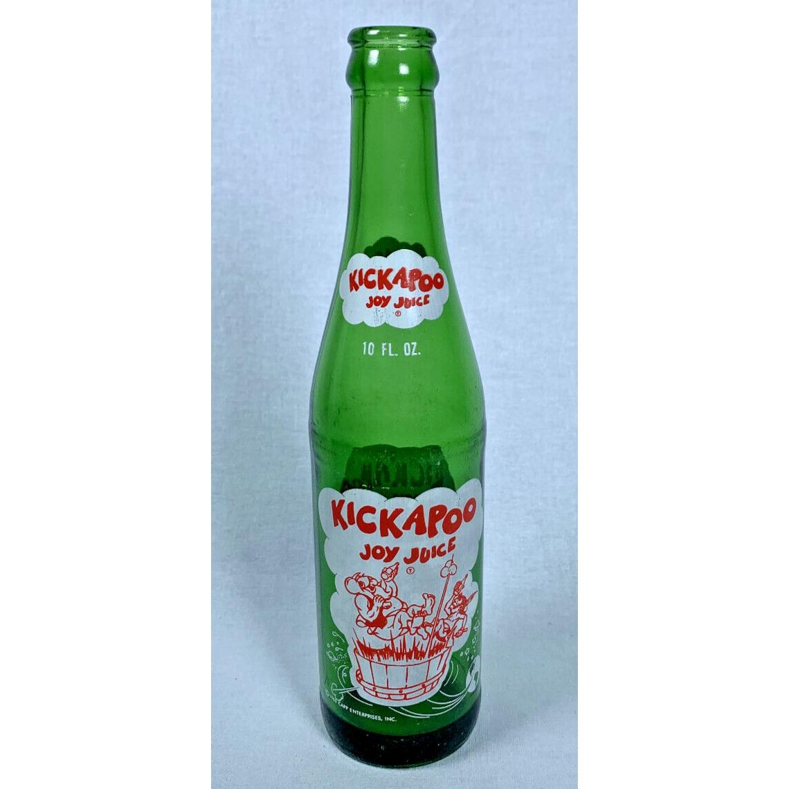 Vintage Kickapoo Joy Juice Soda Pop Bottle Dogpatch Recipe Empty 10 Oz ...