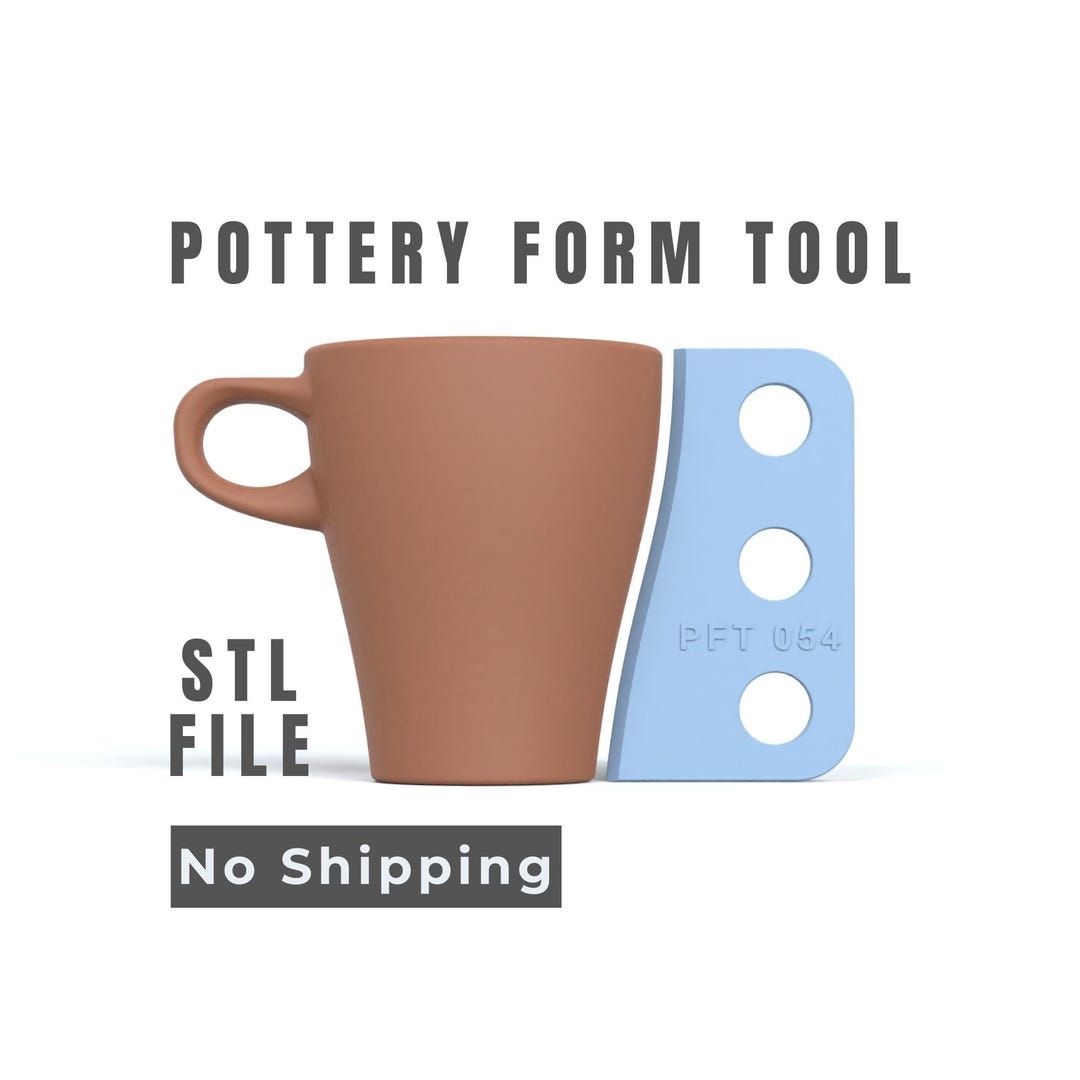 Pottery Mug Form Tool - Wheel Throwing Profile - Digital STL - Etsy