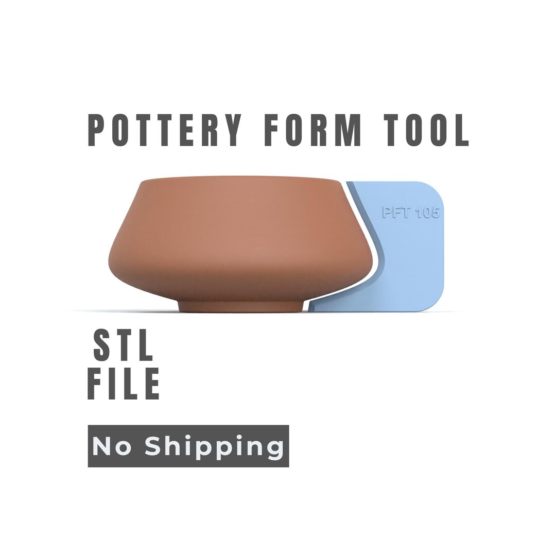 Pottery Form Tool - Wheel Throwing Profile - Digital STL - Etsy