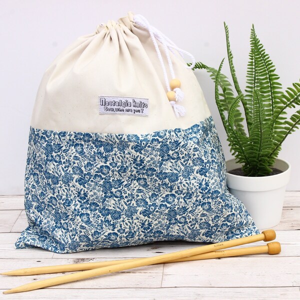 Knitting Project Bag - Etsy