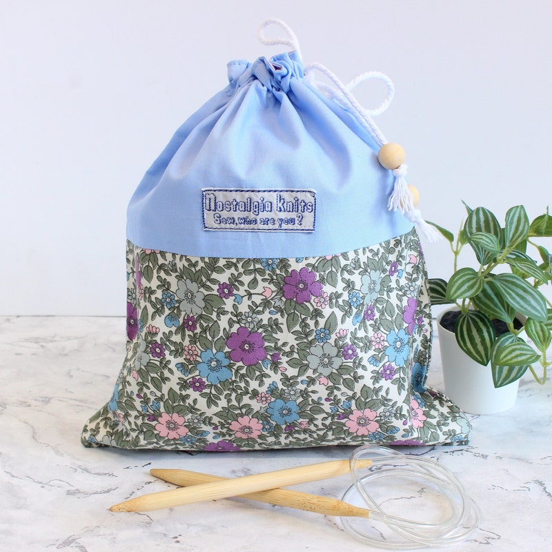 Knitting Project Bag - Etsy