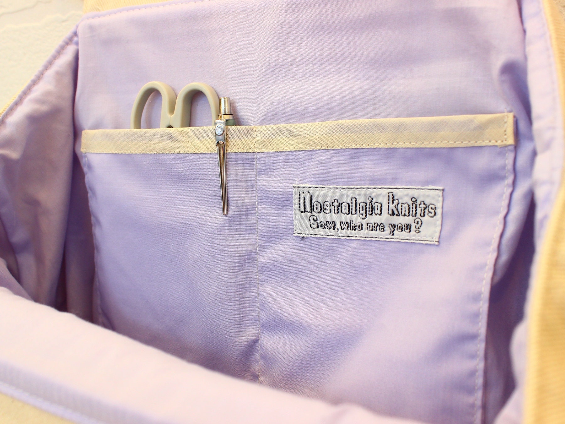 Extra Large Knitting Project Bag, Tropical Leaf Knitting Storage Tote ...