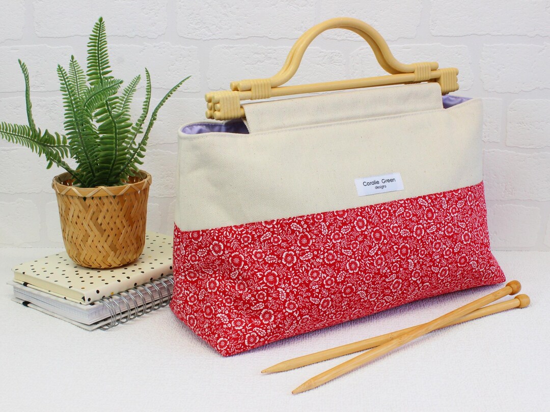 Extra Large Knitting Project Bag, Knitting Storage Tote, Work in ...