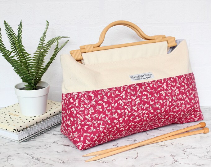 Extra Large Knitting Project Bag, Knitting Storage Tote, Work in ...