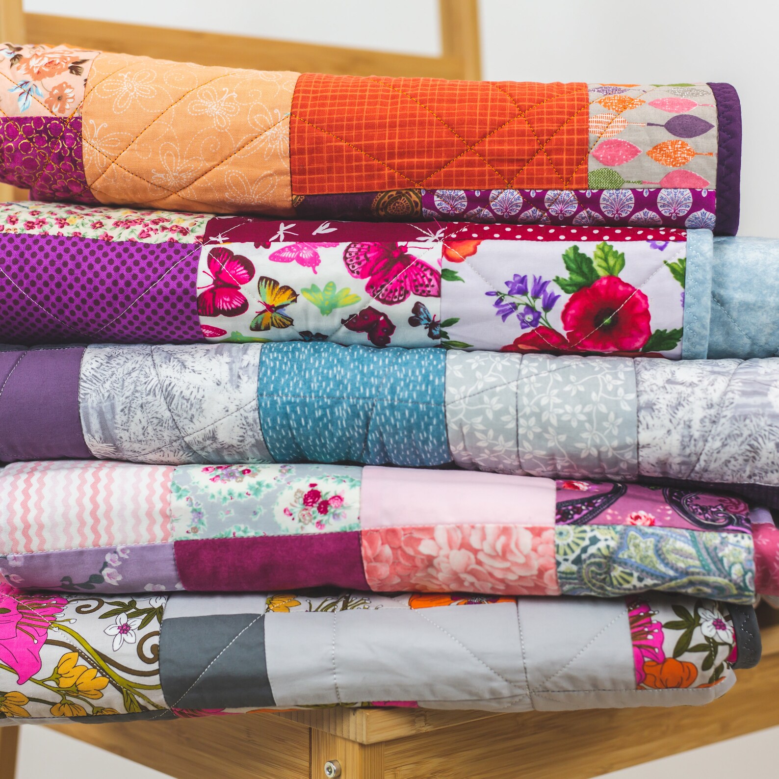 Modern Patchwork Quilt Grey Minimalist Quilt Grey Modern - Etsy