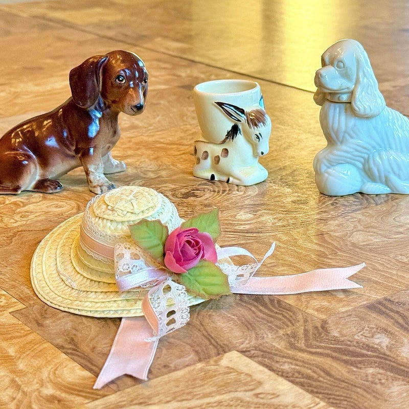 Mini Ceramic Animals Lot - Etsy