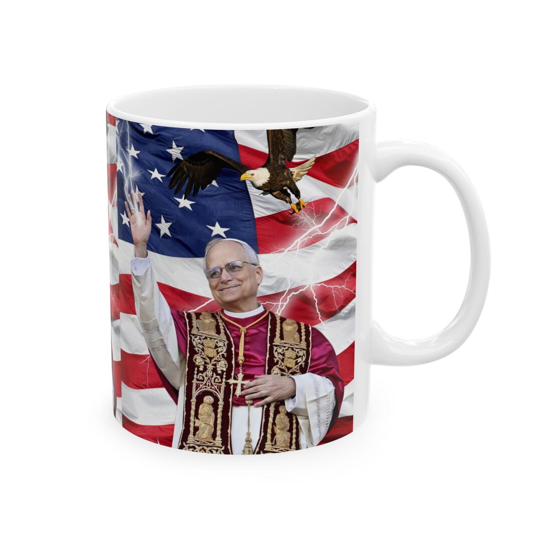 First American Pope Mug - Father's Day Gift - Pope Patriot Mug - Funny ...